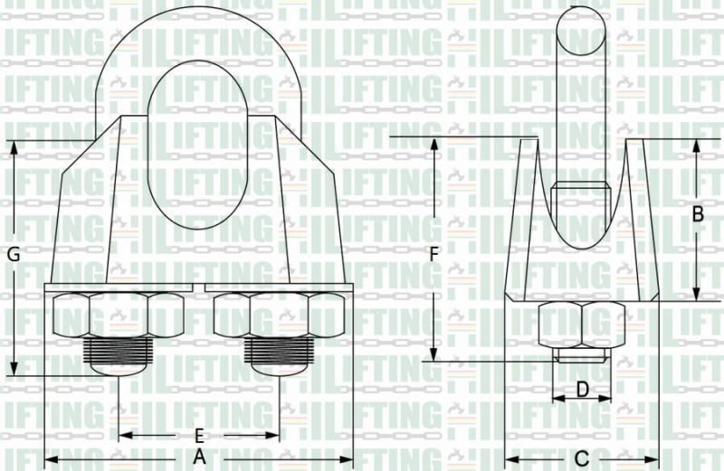 Galvanized DIN741 Malleable Wire Rope Clips Supplier - Hilifting